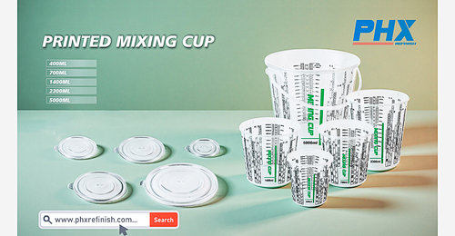 Printed Mixing Cup, European Style - PHX REFINISH CO., LTD.